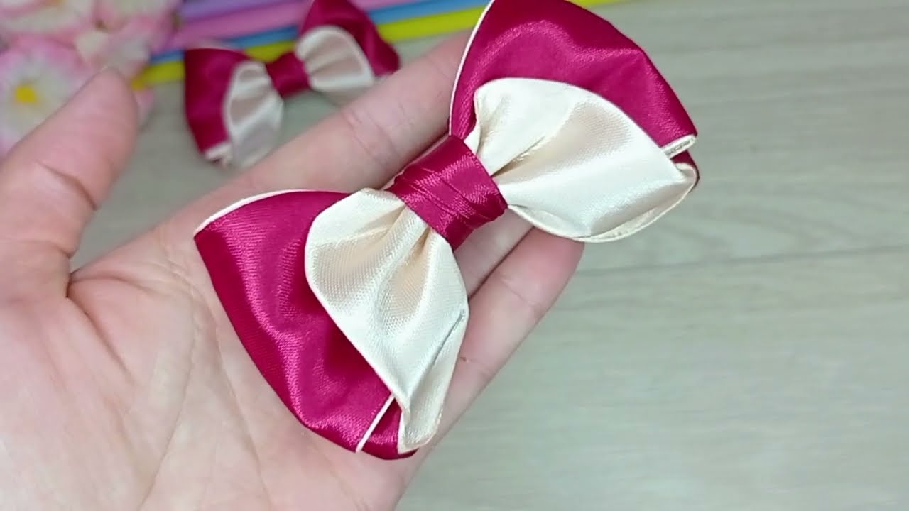 Diy 🎀 УДИВИТЕЛЬНЫЙ бантик Простая ИДЕЯ КРАСИВЫЕ Бантики Youtube