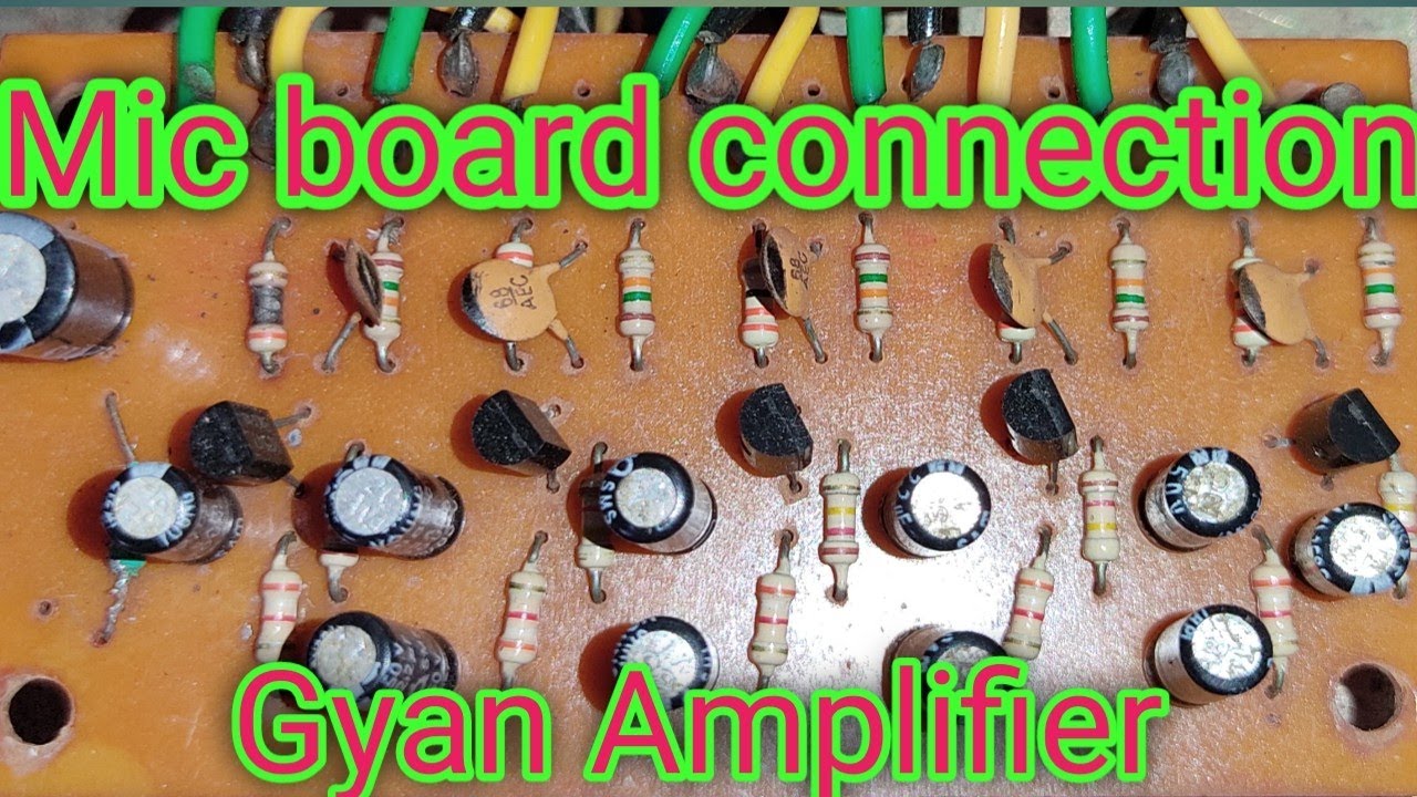 mic connection,mic circuit board,old amplifier mic connection,amplifier ...