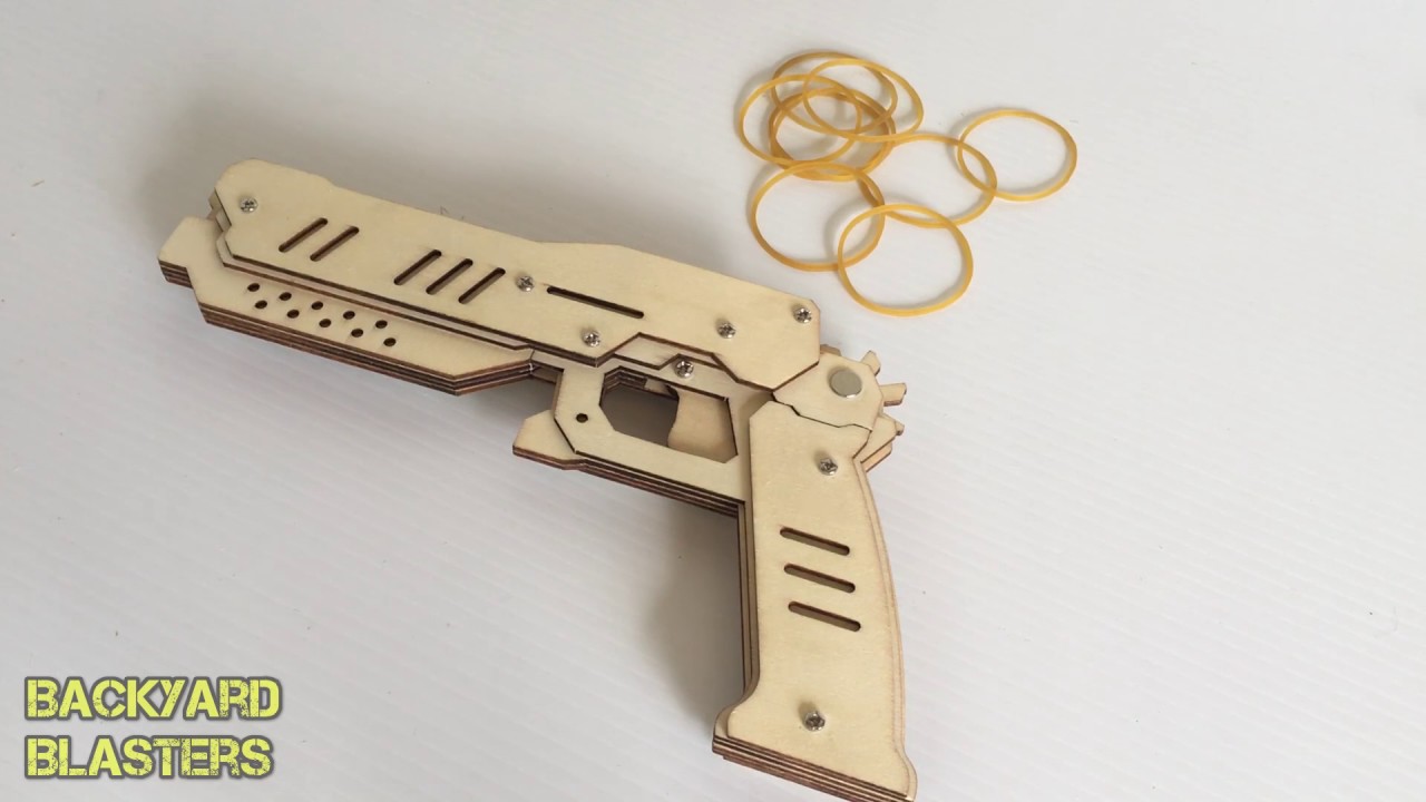 Wooden DIY Rubber Band Gun for kids | Backyard Blasters - YouTube