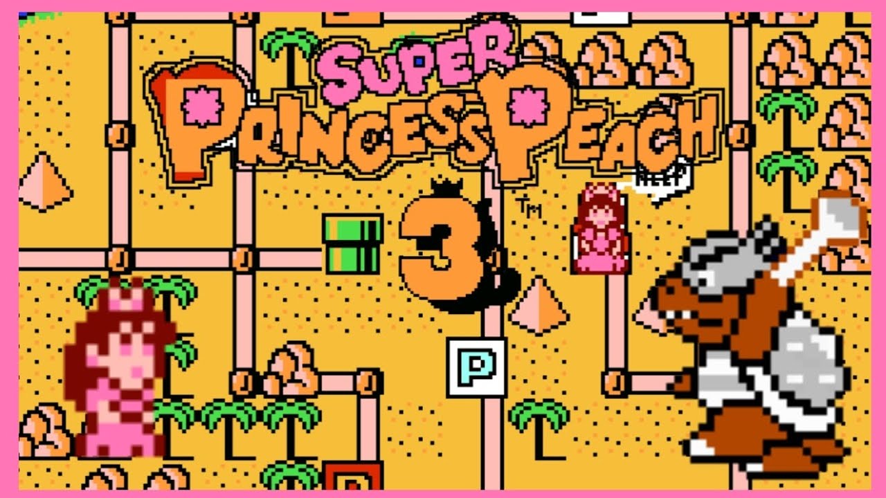 Super Princess Peach 3 (Nes Hack rom) Mundo 2 - YouTube