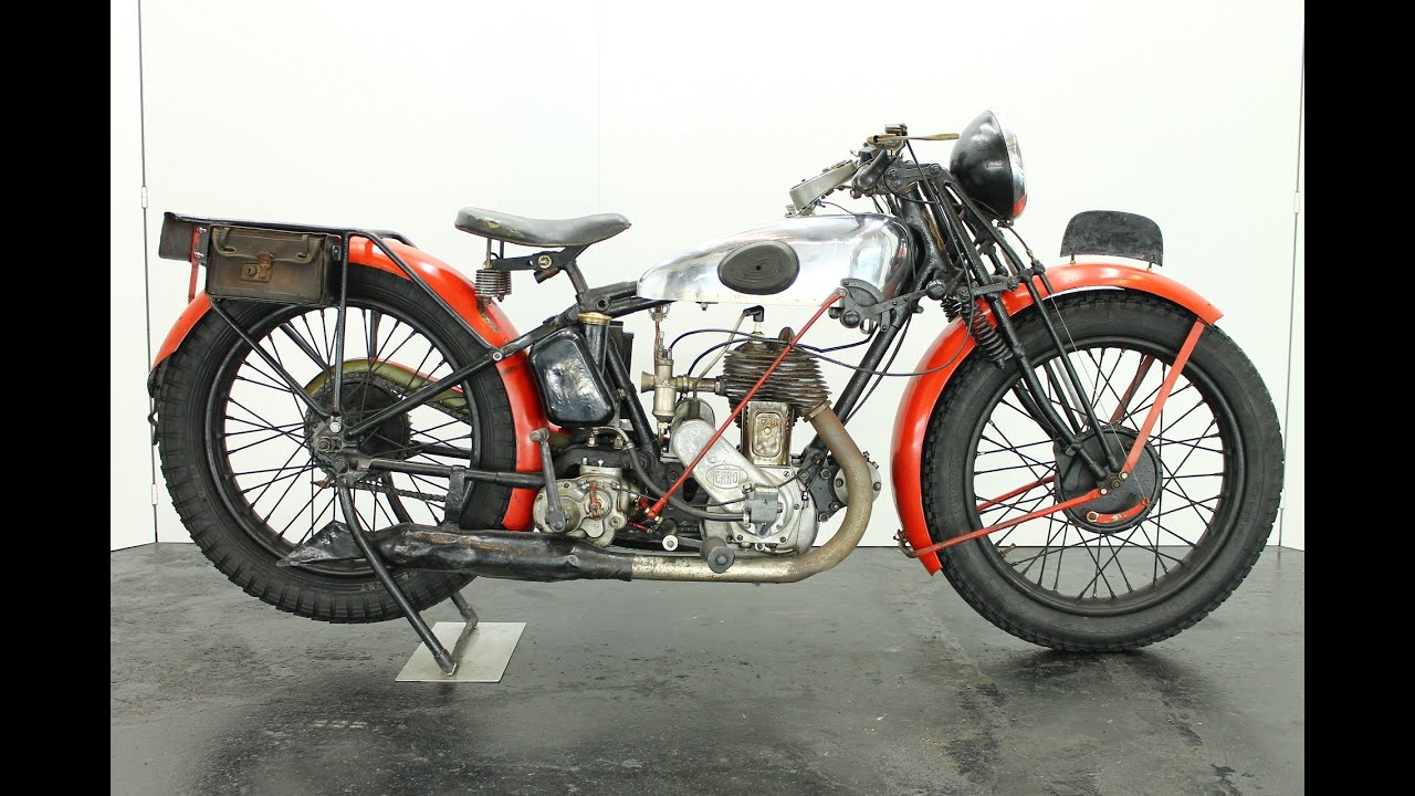 Terrot HST c.1930 350cc 1 cyl sv - vintage motorcycle - start up - YouTube