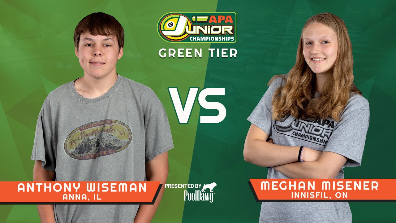 Anthony Wiseman VS Meghan Misener - 2022 APA Junior Championships ...