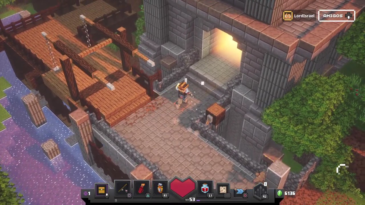 Minecraft Dungeons - [Tuto] Baixando a ponte da Igreja - YouTube