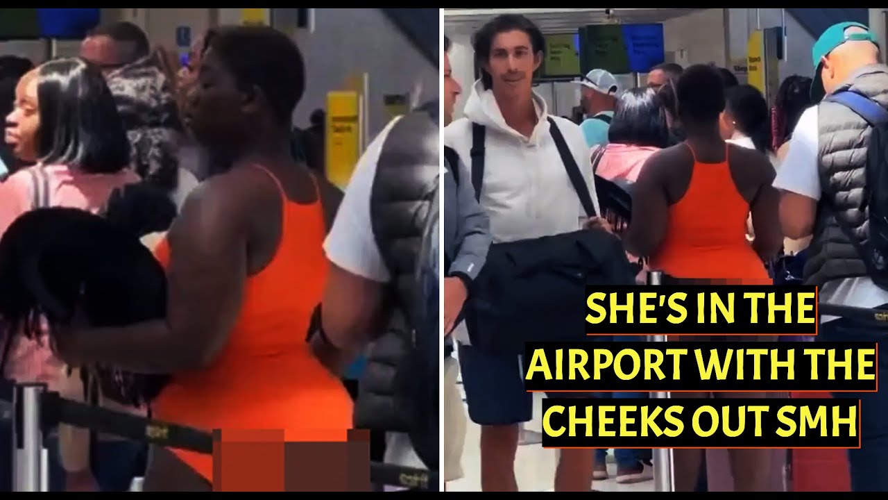 Woman Goes Viral For Having BOOTY CHEEKS Out Waiting In Spirit Line At ...