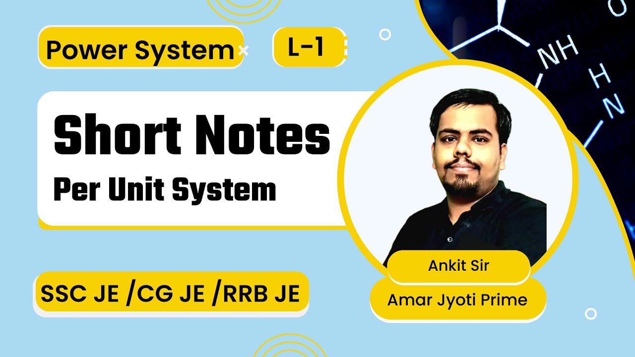 Short Notes Discussion | Power System | L-1 | Per Unit System | Ankit ...