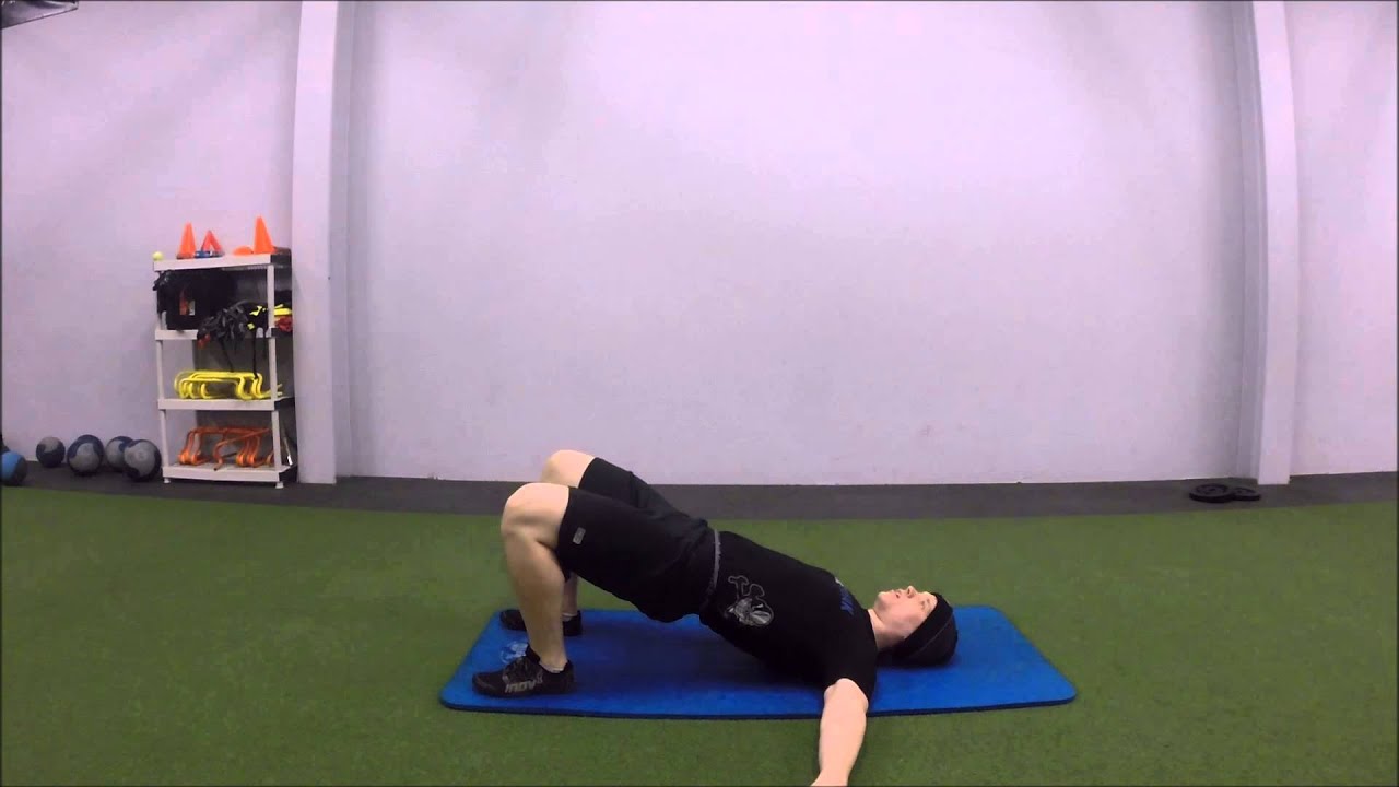 Bilateral Glute Bridge - YouTube