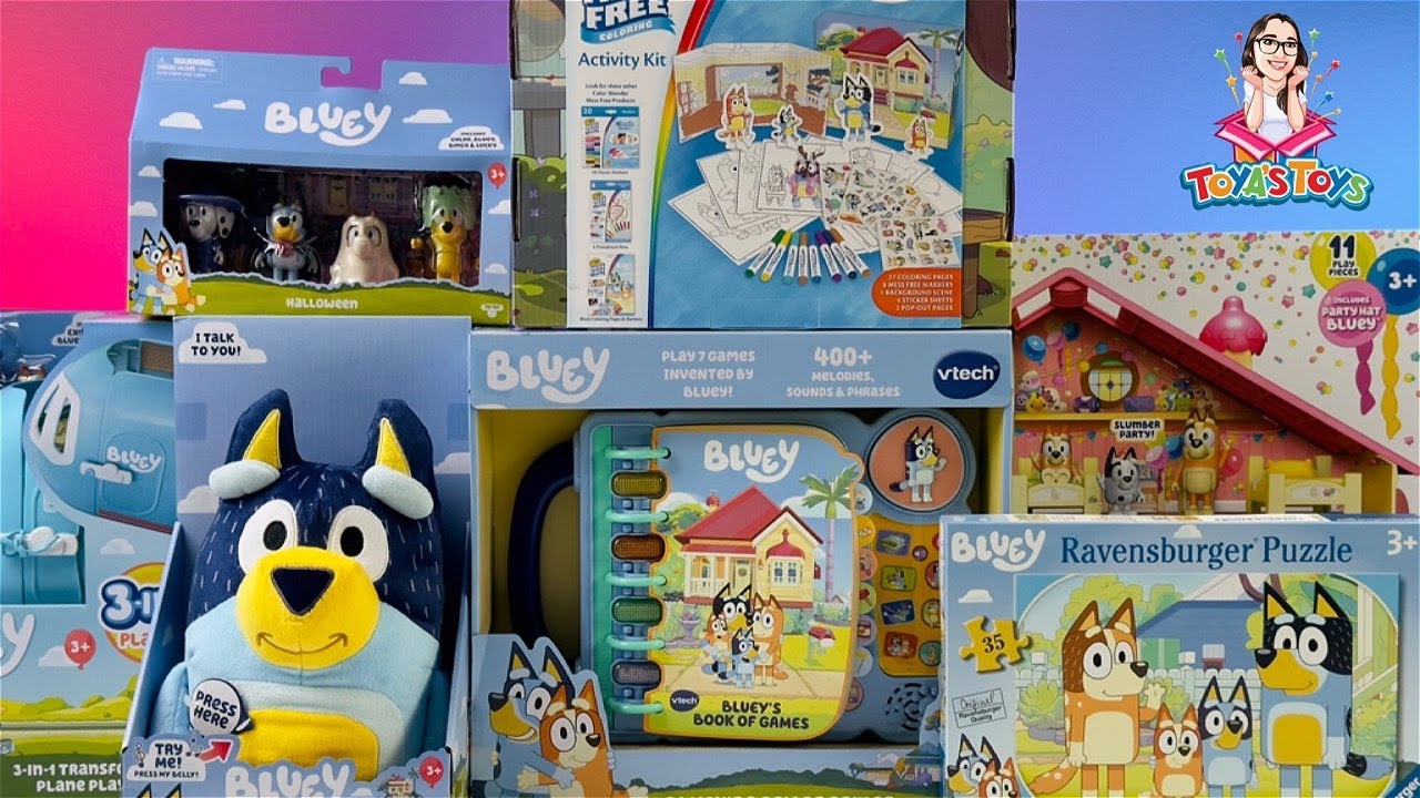 Unboxing and Review of Bluey Toys Collection - YouTube