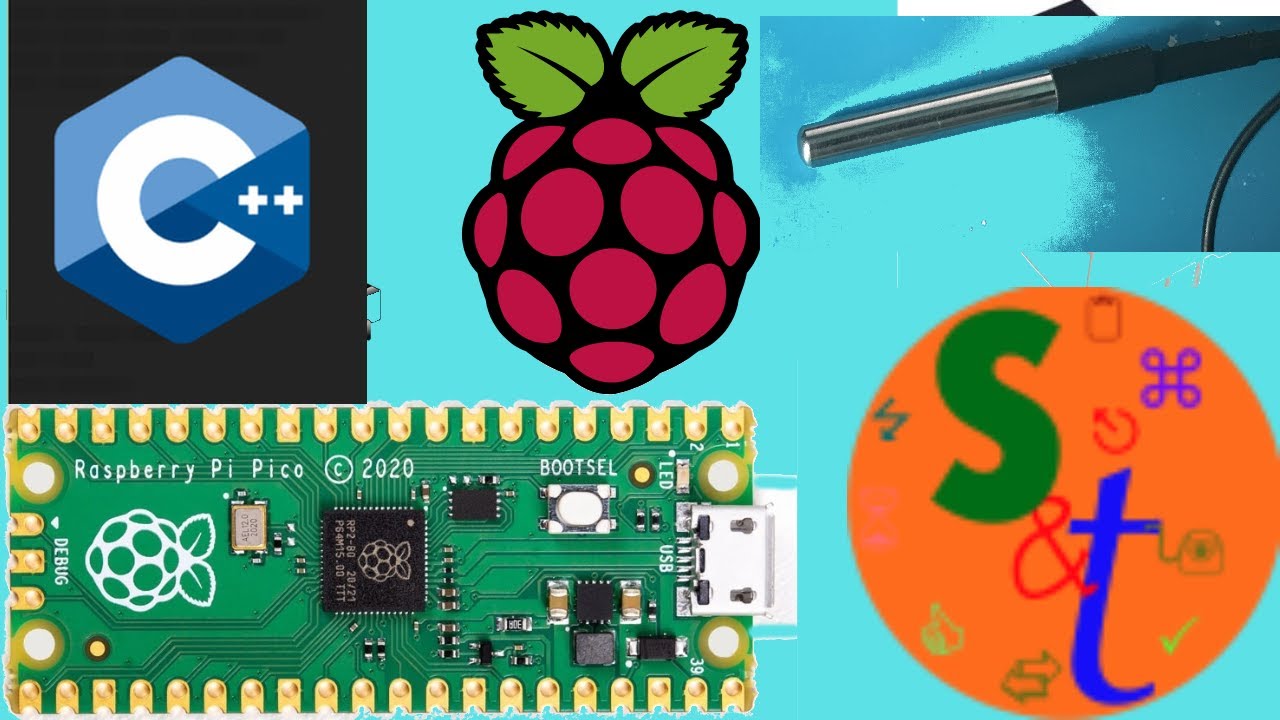 Raspberry Pi Pico with DS18B20 1M using C++ - YouTube