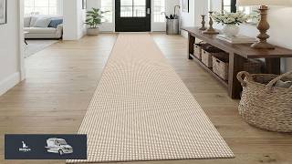 KOZYFLY Braided 2x20 Runners Rugs for Hallway Extra Long Washable Runner Rug