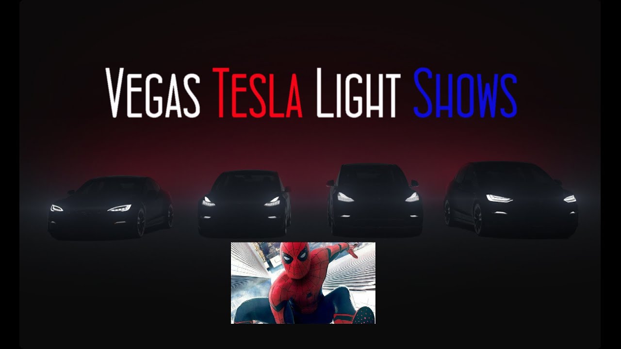Spider-Man - Tesla Light Show - YouTube