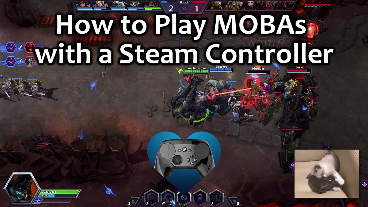 How to Play MOBAs with the Steam Controller - YouTube