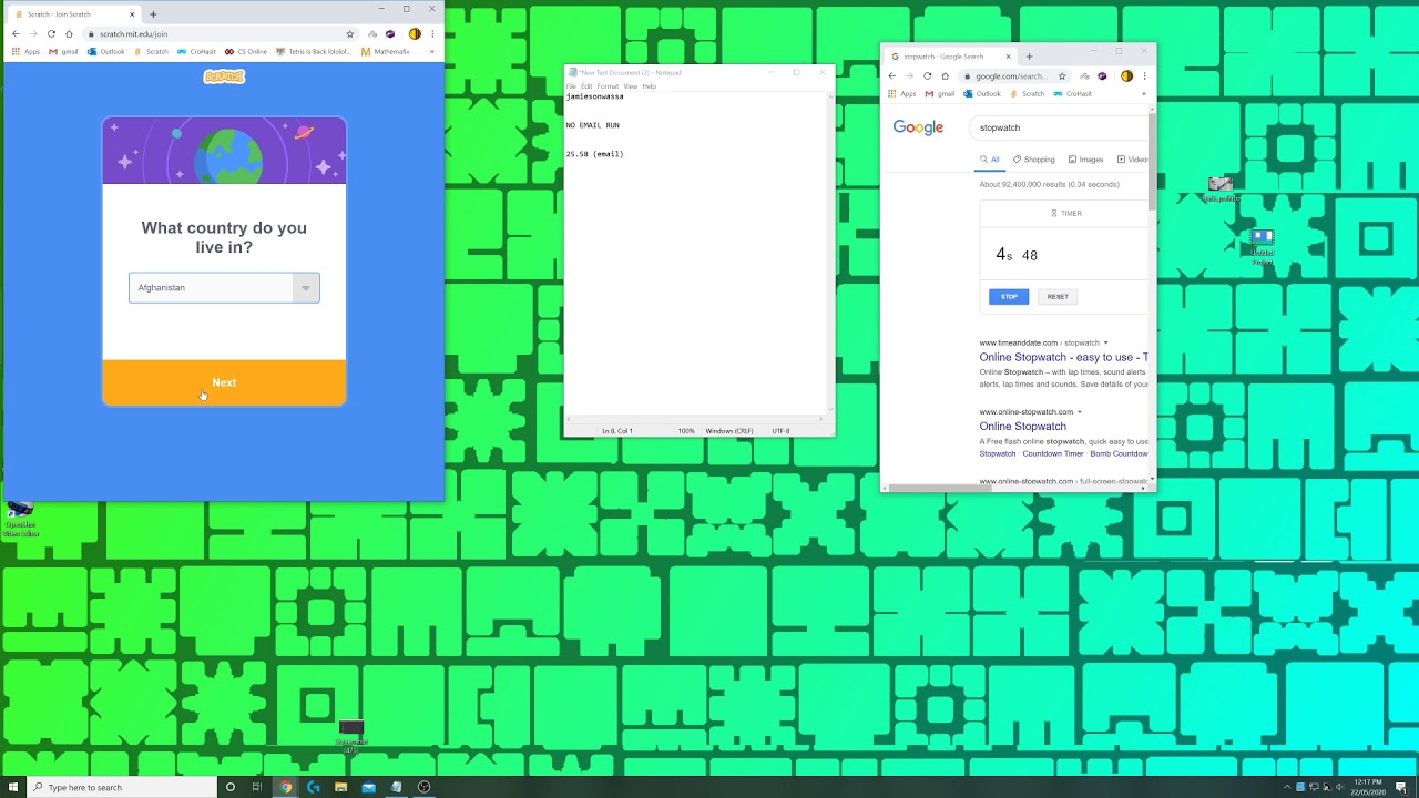 Scratch Account Creation Speedrun (13.60) any% (no email) - YouTube