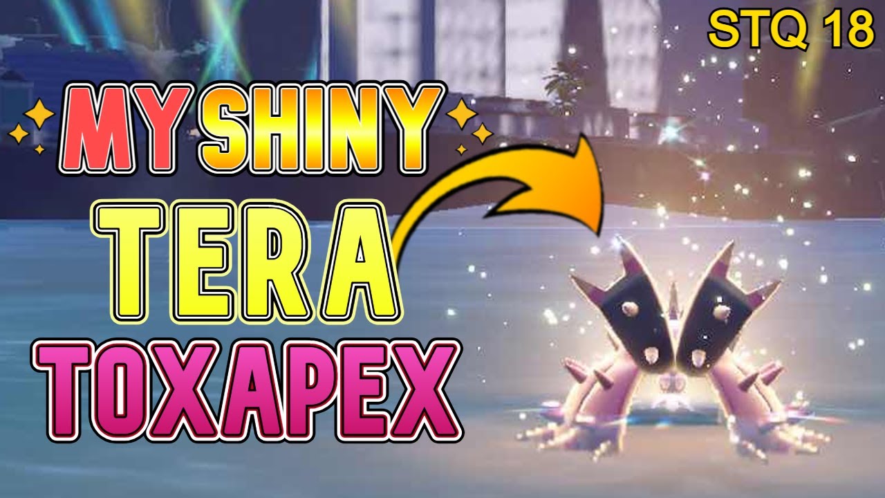 My Shiny Tera Toxapex || Shiny Pokemon Reaction & STQ 18 - YouTube