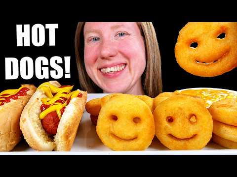 ASMR HOT DOGS MUKBANG EATING SOUNDS