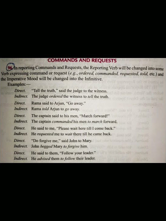 Commands And Requests | English Grammar | let's learn grammar - YouTube