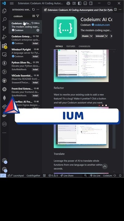 Free AI Coding Assistant | GitHub Copilot | Codeium #ai #githubcopilot @CodeMinisterYoutube ...