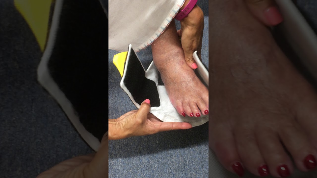 VenaPulse foot cuff applying the single strap cuff - YouTube