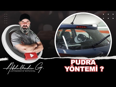 Camfilm arka cam. Pudralama yöntemi ile.