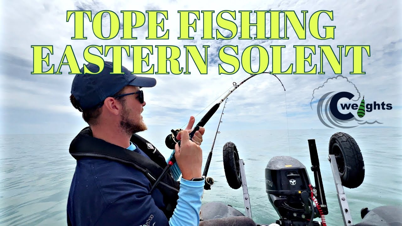 TOPE FISHING In A Small Inflateable Boat! Boat Fishing UK With ...