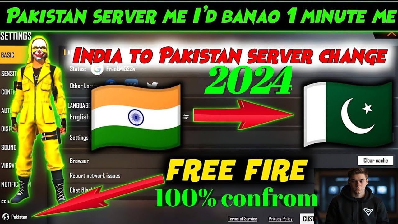 Pakistan Server free fire I'D Kaise banaye2024?| How to create a ...