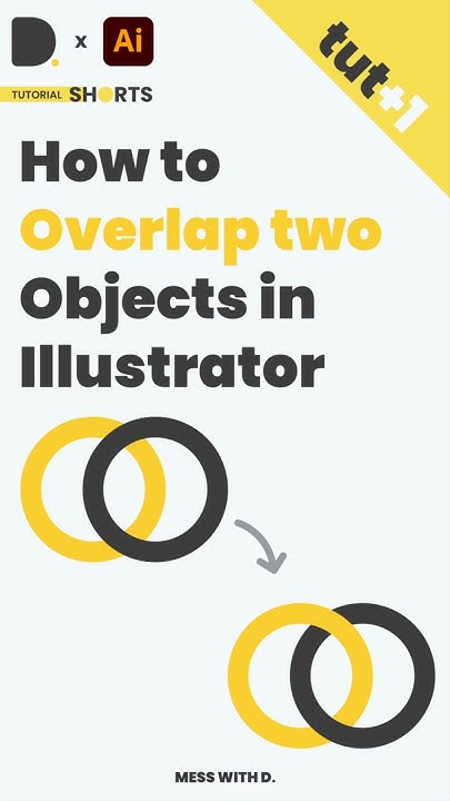 Intertwine in Illustrator | Overlapping Text & Shapes Tutorial - YouTube