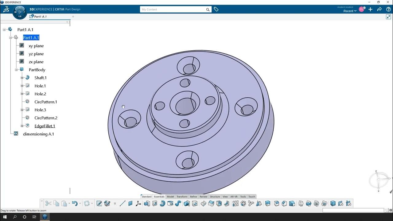 CATIA 3DEXPERIENCE 2022x: Activating the Specification Tree - YouTube