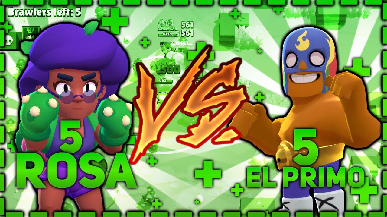 5 ROSA VS 5 EL PRIMO - BRAWL STARS POLSKA - YouTube