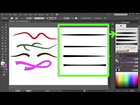 How to Make Your Own Lineart Brushes in Adobe Illustrator - YouTube