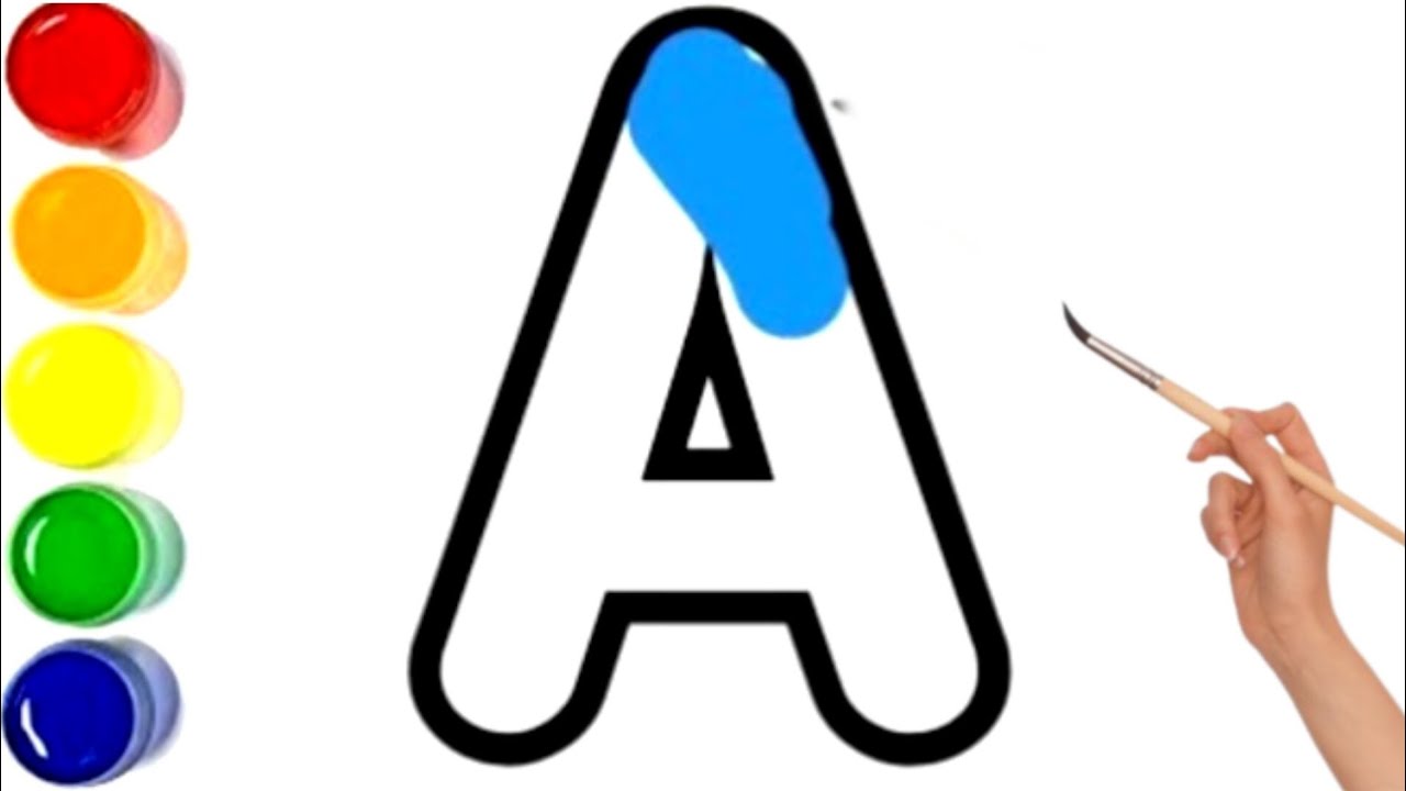 How to Draw Alphabet ABC// Alphabet A to Z Drawing Painting and ...