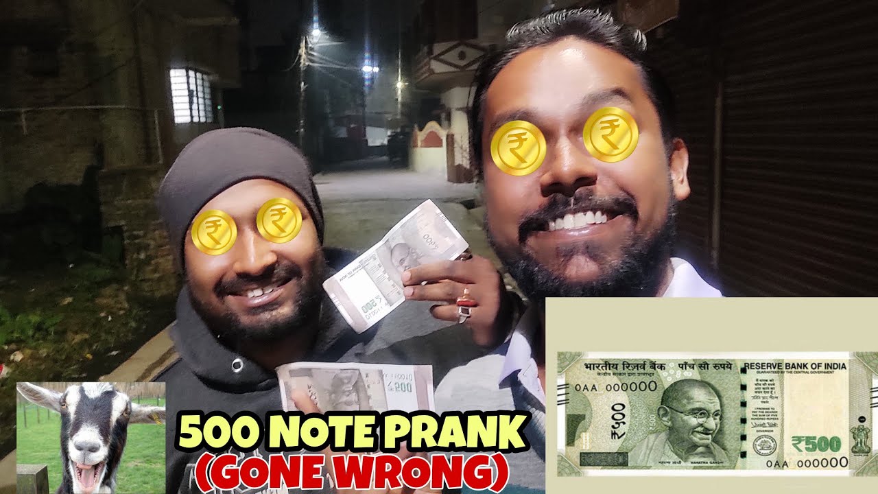 500 FAKE NOTE PRANK VIDEO 🤣||(GONE WRONG)||MERRY CHRISTMAS 🧑‍🎄|| - YouTube