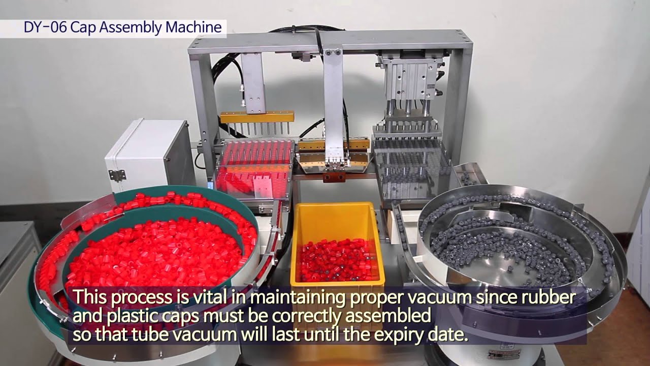 Tube Cap Assembly Machine - YouTube