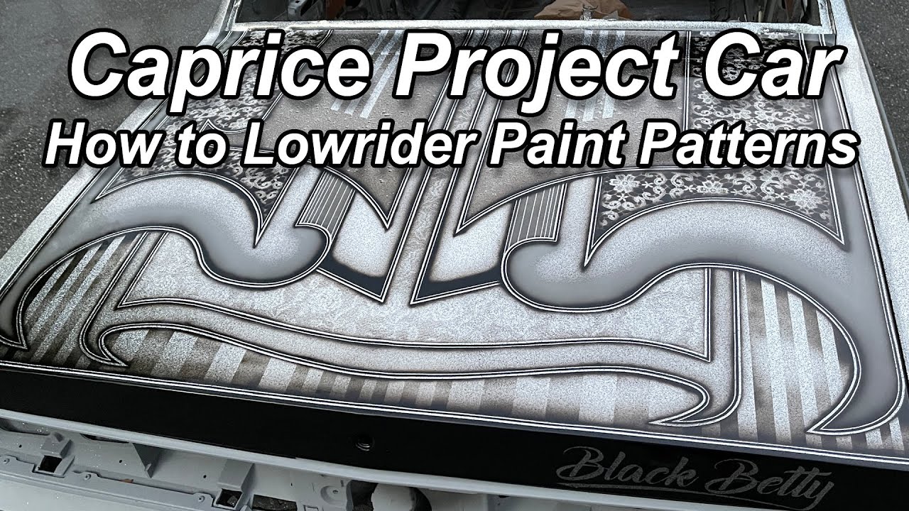Caprice build part 6 how to paint lowrider patterns - YouTube