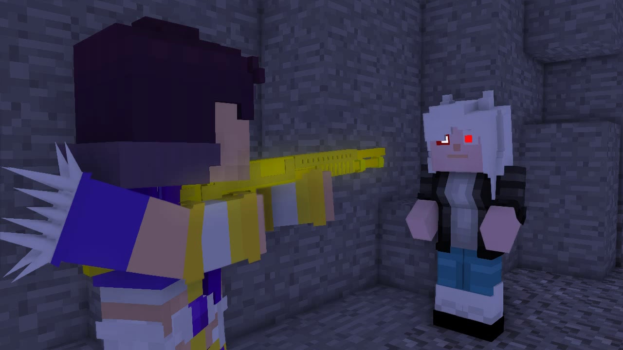 Aiming the gun (Minecraft animation) - YouTube
