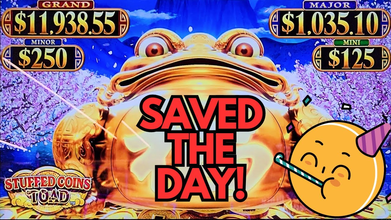 I ALMOST LOST ALL MY MONEY BUT THEN... STUFFED COIN TOAD SLOT MACHINE ...