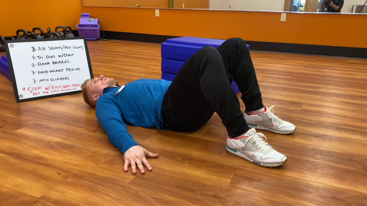 Descending Reps Home Workout - YouTube