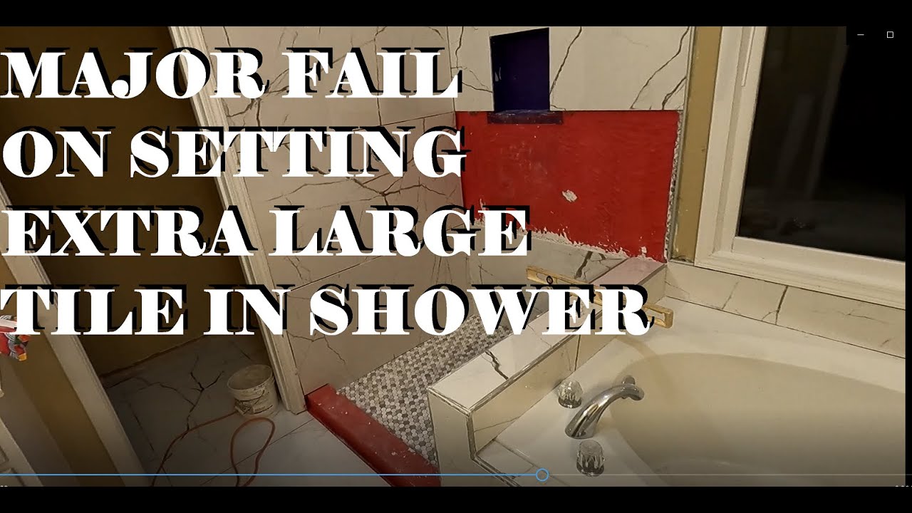 EXTRA LARGE TILE FAILURE !!! ...again - YouTube