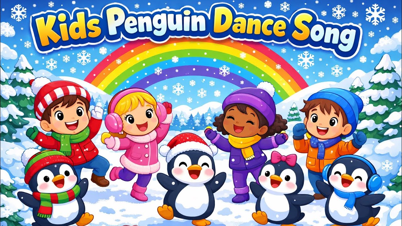 Kids Penguin Dance Song 🐧 ️ | Clap Clap Penguin | Fun Winter Dance for ...