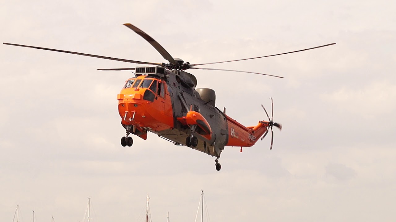 Sea king HU.5 Portland Dorset (HeliOps) - YouTube