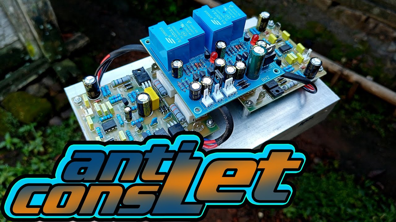 cara pasang speaker protector di power 500 watt anti konslet - YouTube
