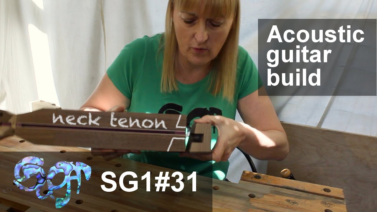 Sugar SG1 acoustic guitar build part 31: The neck tenon - YouTube