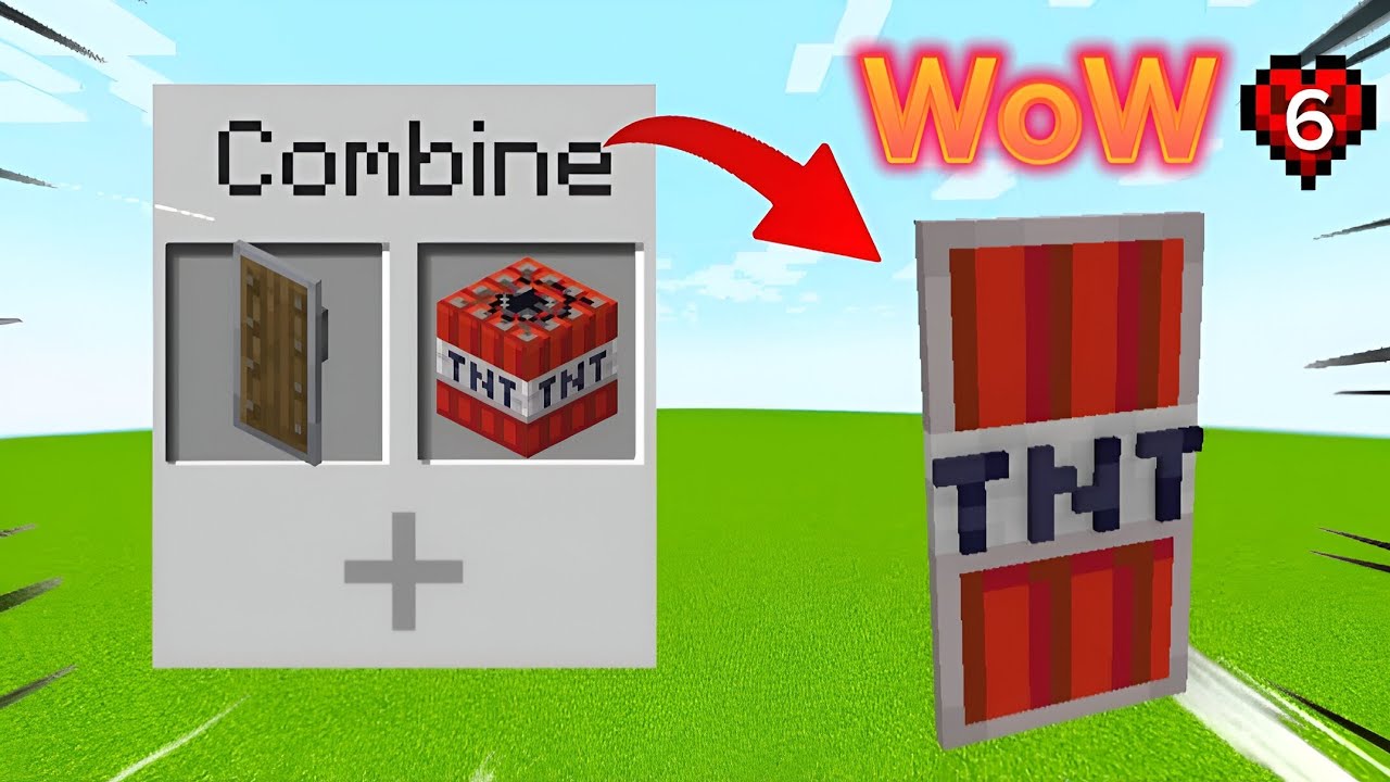 minecraft but today I have tnt shield 🛡️ #viralvideo - YouTube