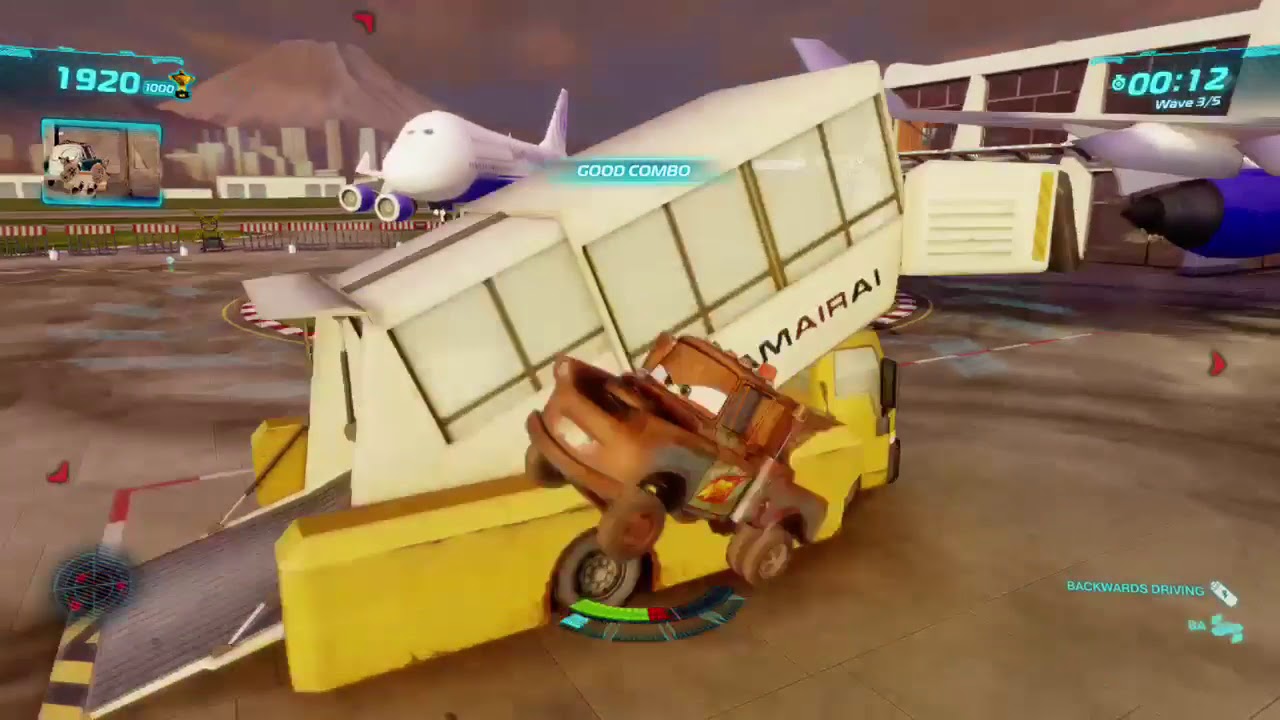 Cars 2 The Video Game | Mater Airport Hunter mode on Hard mode | - YouTube