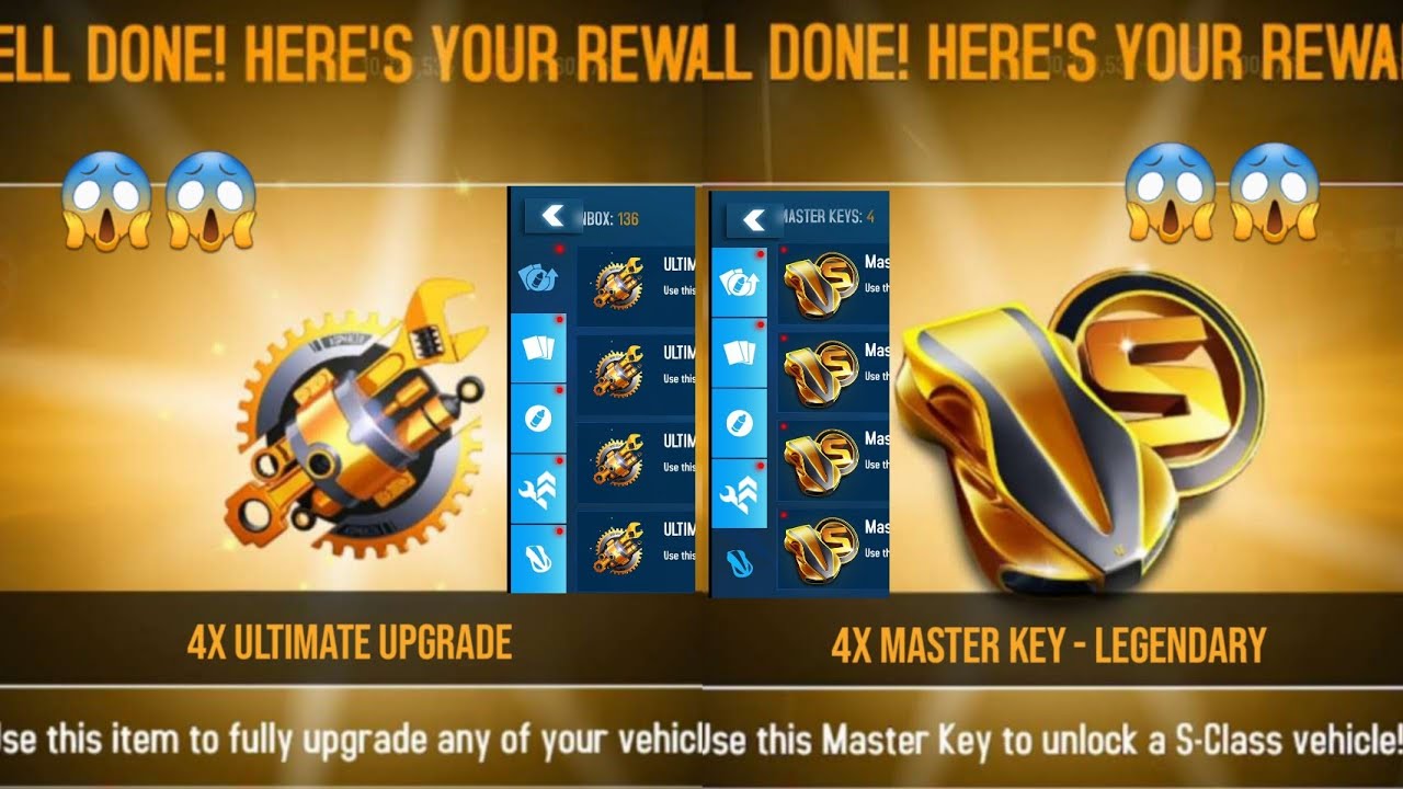 4 Ultimate Upgrade Asphalt 8 | 4 S Class Master Keys Asphalt 8 ...