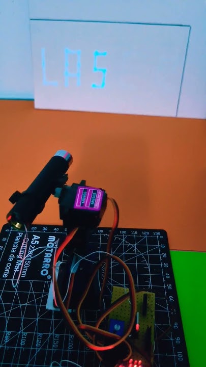Laser Projector Writing Machine#arduino #experiment #visuino # ...