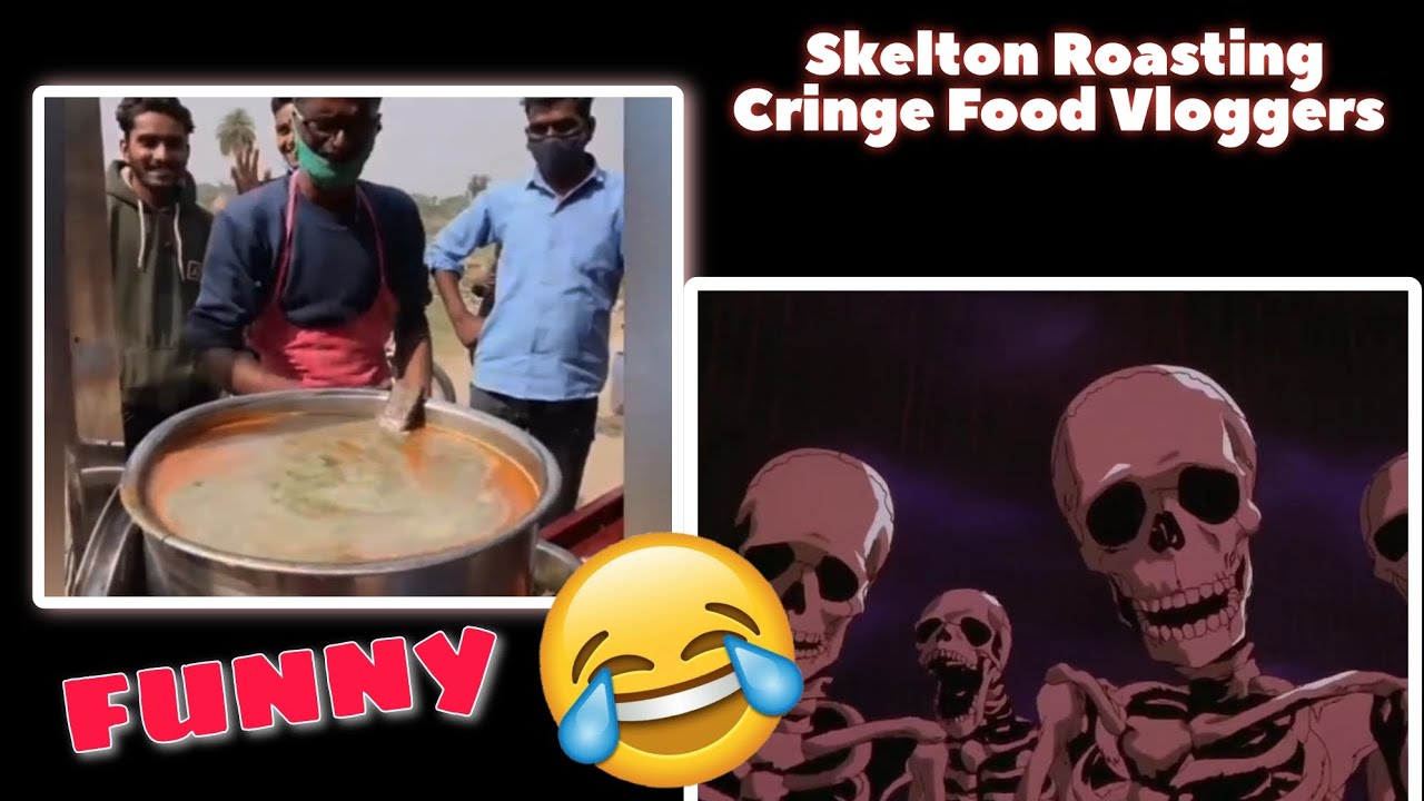 Skeleton Roasting Cringe Food Vloggers 😂💀 - YouTube