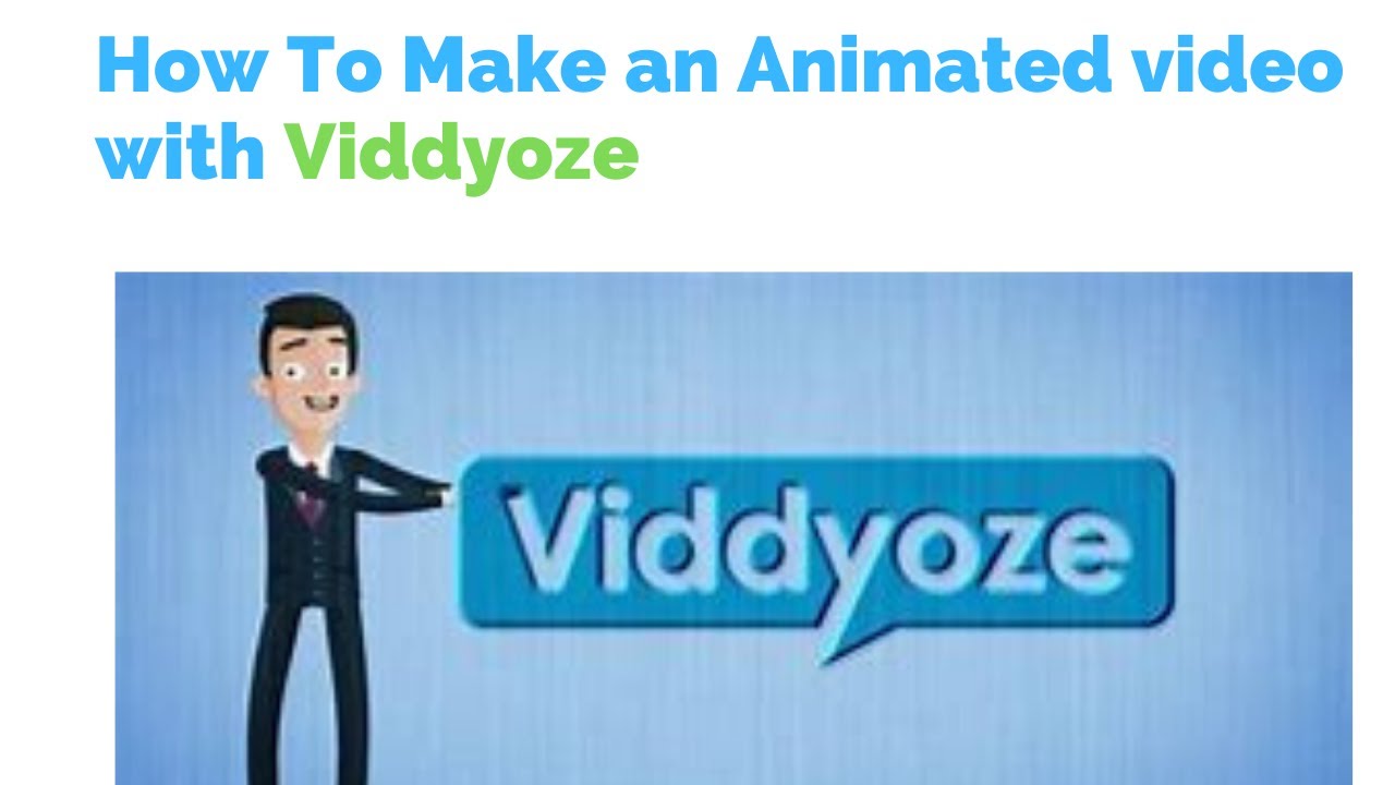 How to make an animated video with viddyoze - YouTube