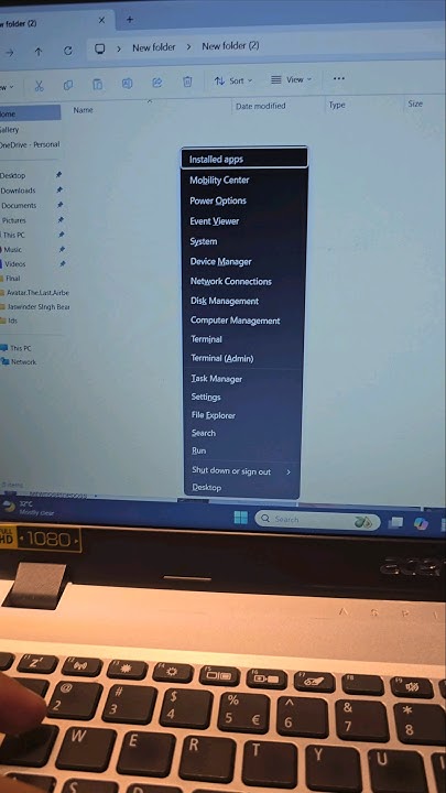 Open power menu in windows pc using this keyboard shortcut #shorts #youtubeshorts - YouTube