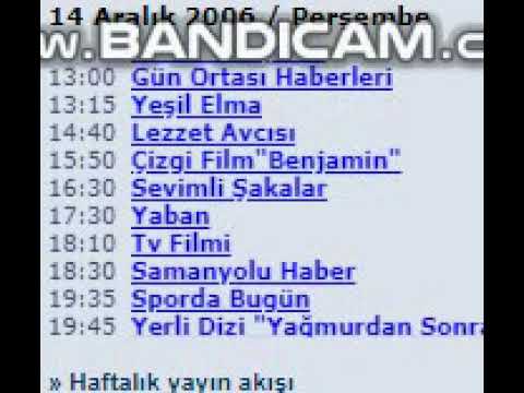 samanyolu tv yayın akışı 2006