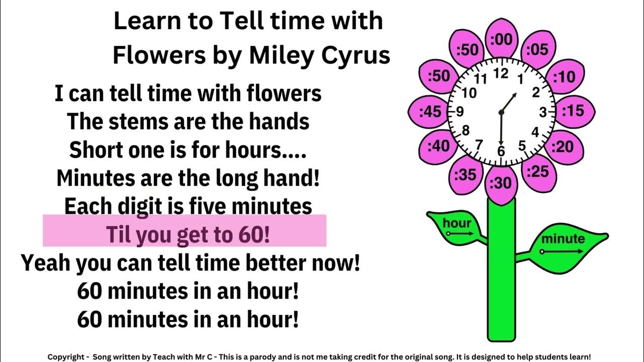 Learn to Tell Time with Flowers by Miley Cyrus - YouTube