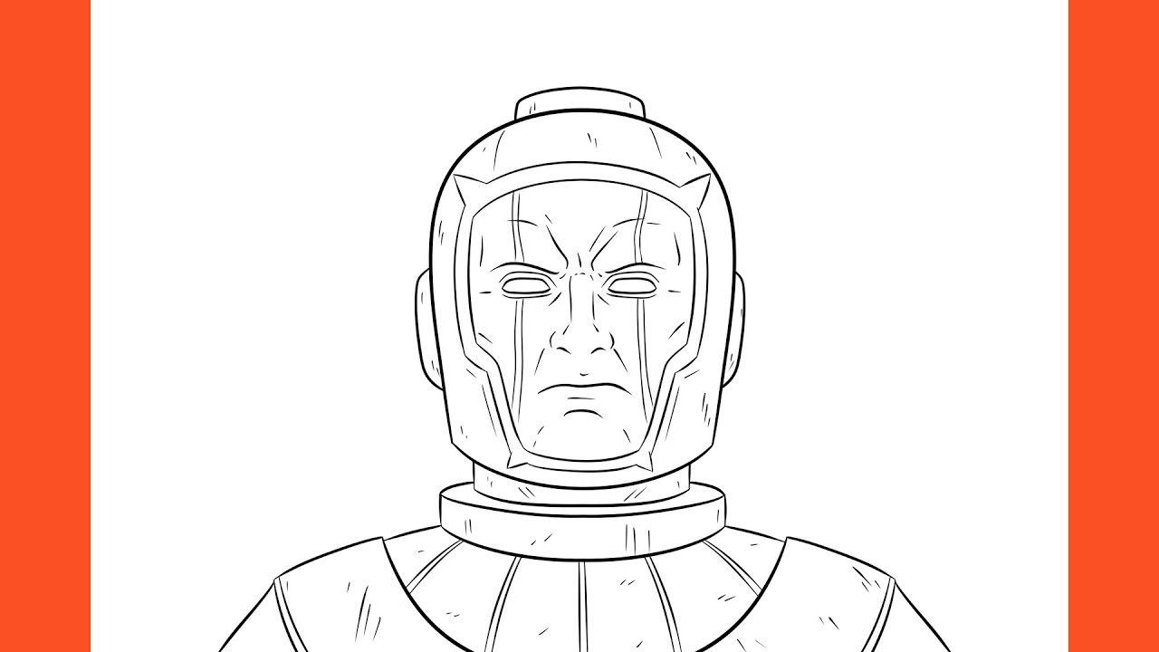 How To Draw Kang The Conqueror - YouTube